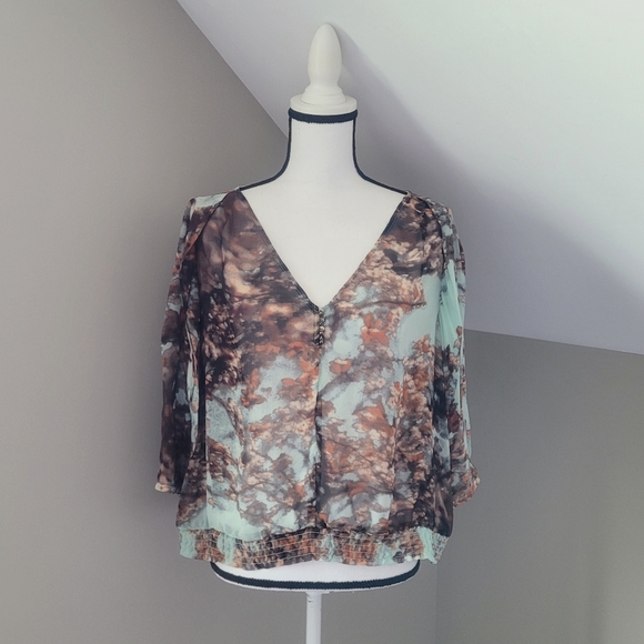 Ted Baker London | Tops | Ted Baker Sheer Top | Poshmark
